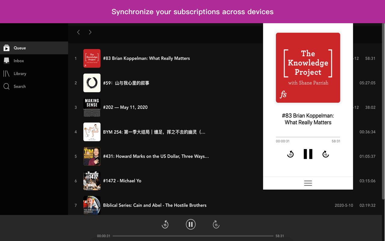 Podcasts - A Free Podcast Player For Windows