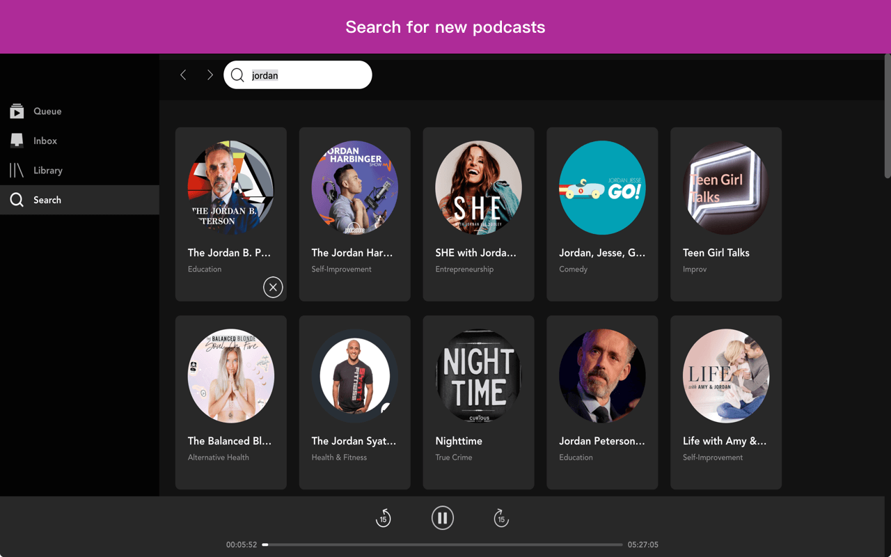 Podcasts - A Free Podcast Player For Windows